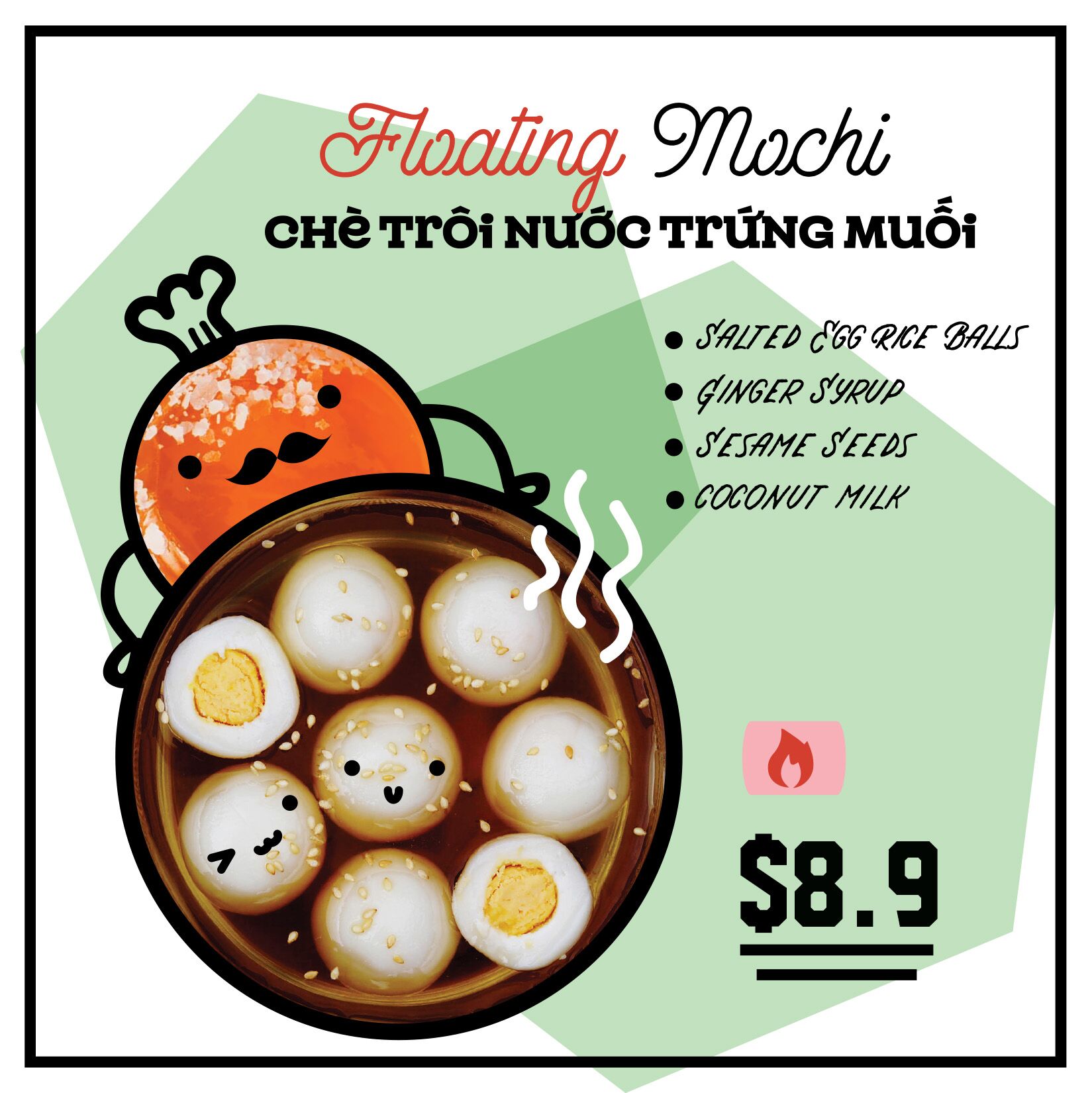 Floating Mochi – Chè Trôi Nước Trứng Muối – Che Desserts